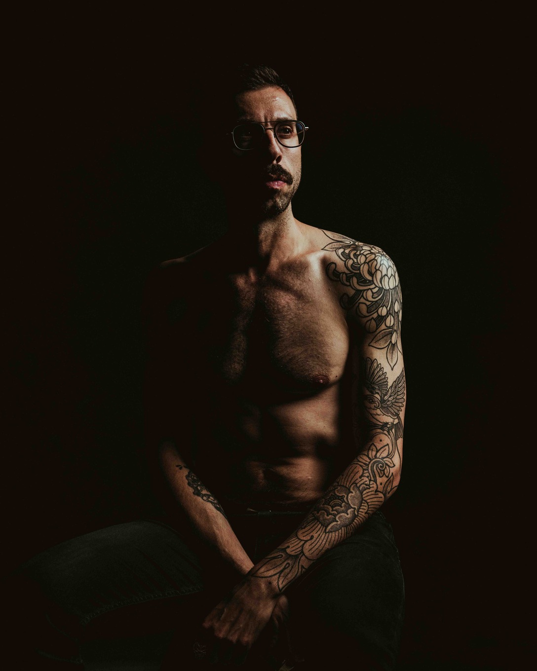 Tattoo Diaries Volume Two: Luca’s Black Line Floral Sleeve Tattoo - No ...